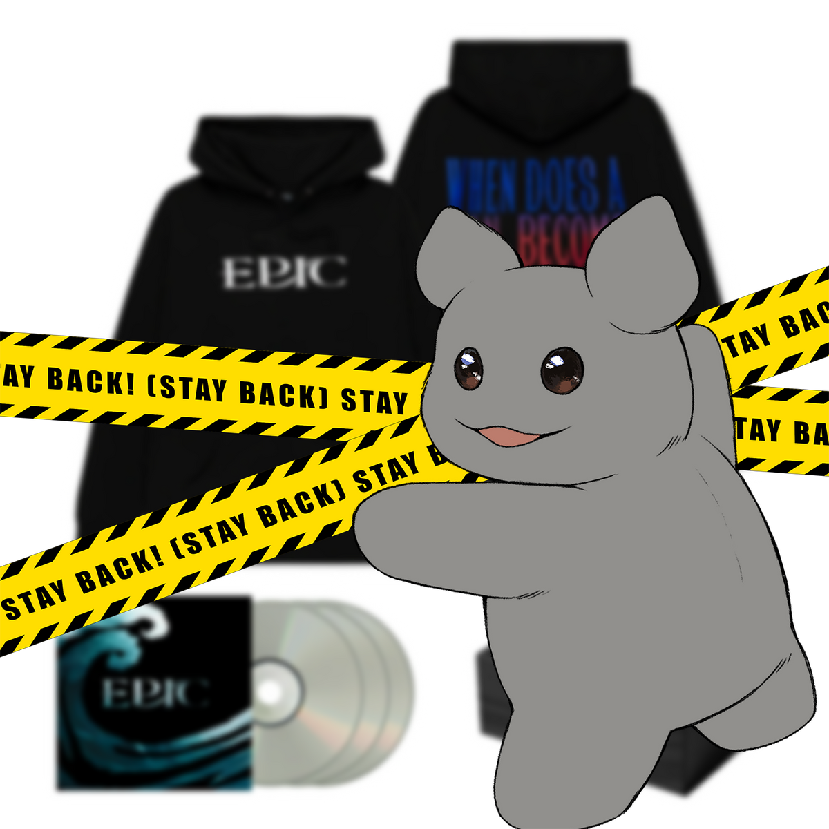 EPIC CD + Man Become Monster Black Hoodie Box Set